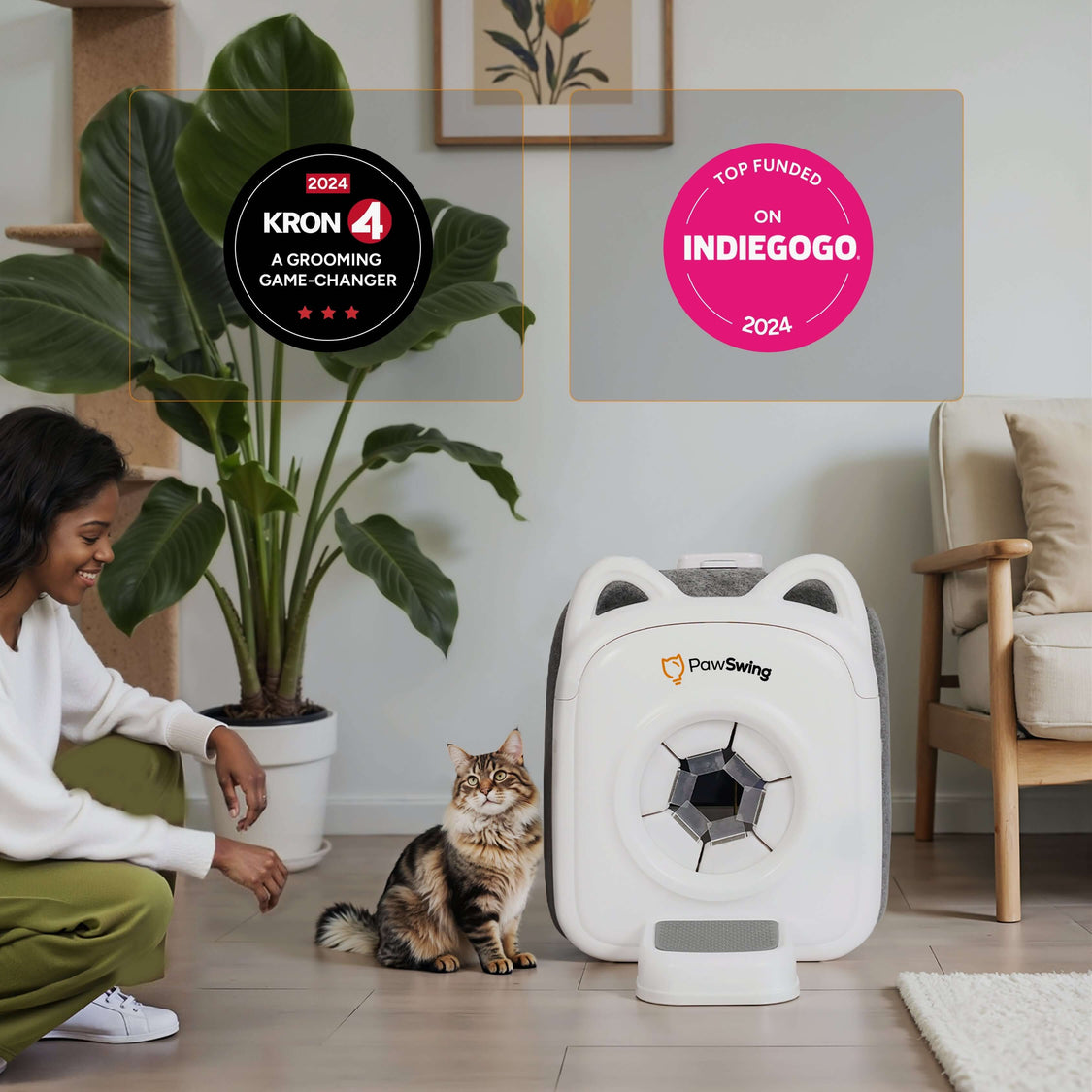 PawSwing Official Store World's First Cat Self Groomer – PawSwing®